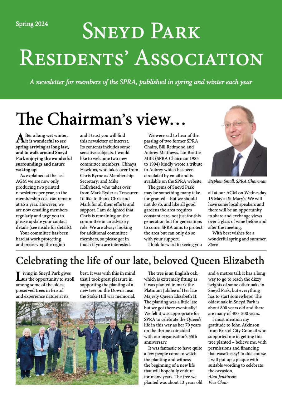 SPRA Newsletter – SPRA – Sneyd Park Residents Association